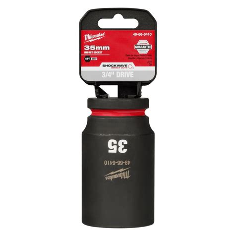 Milwaukee Tool Shockwave Impact Duty 3 4drive 35mm Deep 6 Point Socket