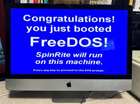 How To Boot A Mac Into Freedos For Bootable Spinrite Or Readspeed Part 3 Of 3 Booting The