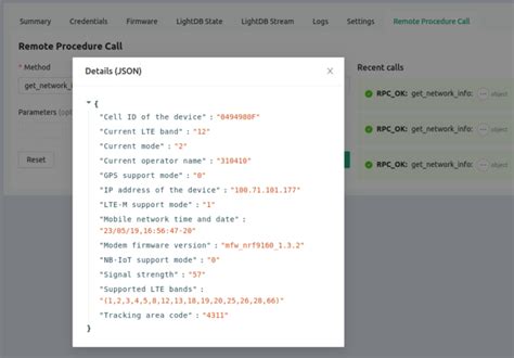 How To Get Network Information From A Nordic Nrf9160 Cellular Modem The Golioth Developer Blog