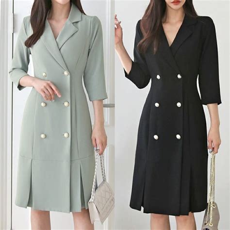 7부 소매 결혼식하객룩 정장원피스 상견례 봄 하객원피스 돌잔치엄마