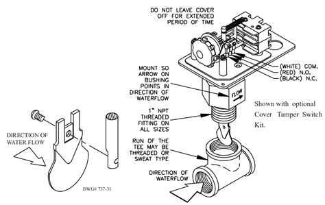 Potter Vsr Sf Vane Type Waterflow Alarm Switch Owners Manual