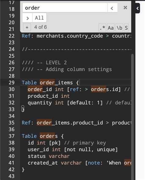 Feature Request Make Find Results Easier To See Ask The Community Dbdiagram Community