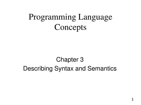 Ppt Programming Language Concepts Powerpoint Presentation Free