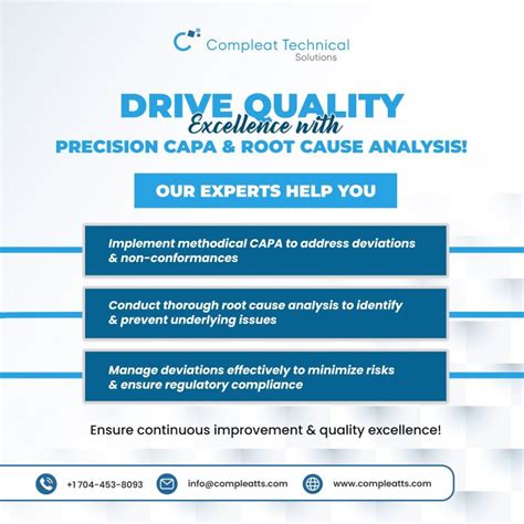 Capa Rootcauseanalysis Qualityexcellence Regulatorycompliance Continuousimprovement