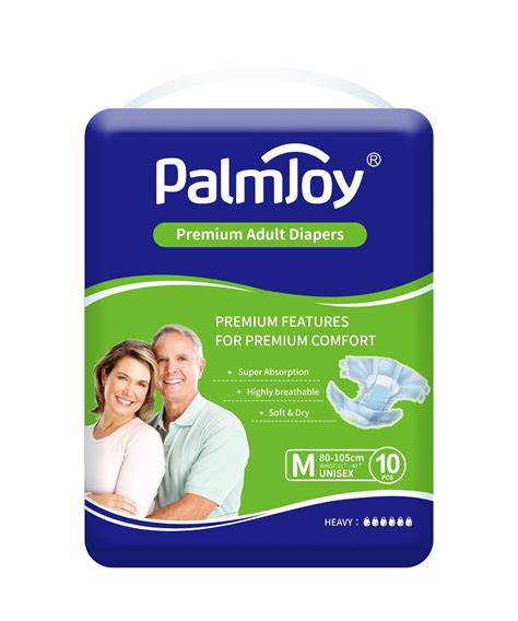 Palmjoy Premium Adult Diapers Incontinence Adult Diaper Disposable ...