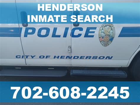 Henderson Inmate Search Las Vegas Inmate