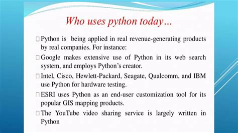 Basic Introduction To Python Pptx