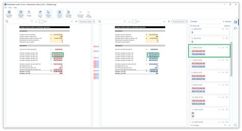 comparing excel files in draftable legal draftable