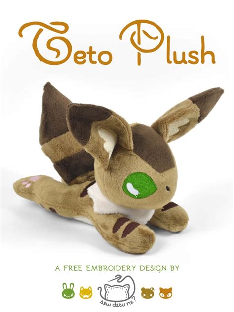 Teto Plush Embroidery Instructions Pdf Sewing Embroidery
