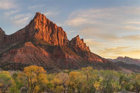 The Watchman Zion National Park Amid Rising Fire Danger Zion National