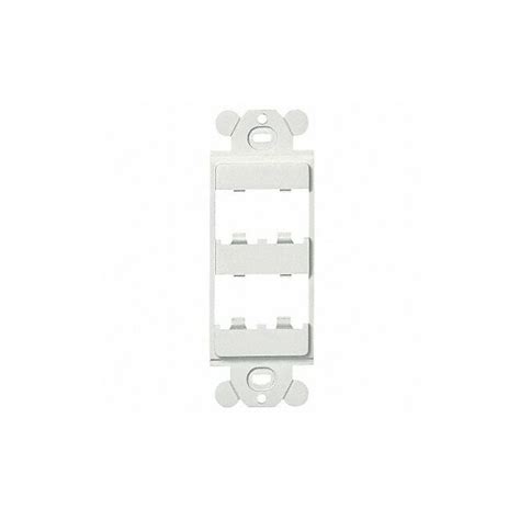 Panduit Gfci Module Frame Mini Com 4 Port White Cfg4wh