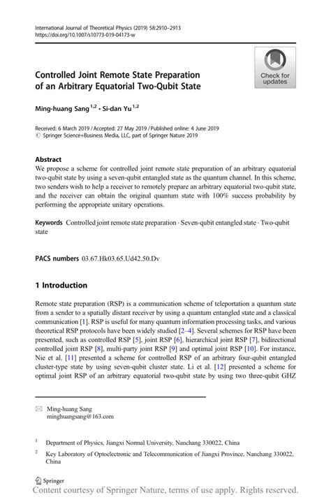 Controlled Joint Remote State Preparation Of An Arbitrary Equatorial
