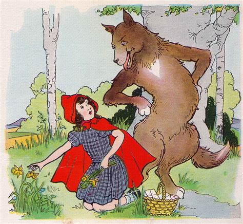 Clearly Vintage Some More Little Red Riding Hood Illustrations