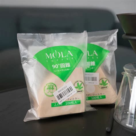 mola v60 필터 홀드 커피 필터 용지 1 2 컵 2 4 컵 일본 피브릴리아 100 피스 콘 가정용 부어 드립 필터 커피