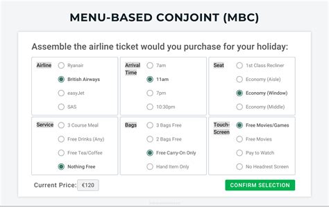 A Dynamic Model For Ranking Based Conjoint Analysis With No Mvfg