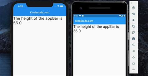 Flutter Get The Heights Of Appbar And Cupertinonavigationbar Kindacode