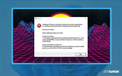 fix wallpaper engine keeps crashing windows 10 11