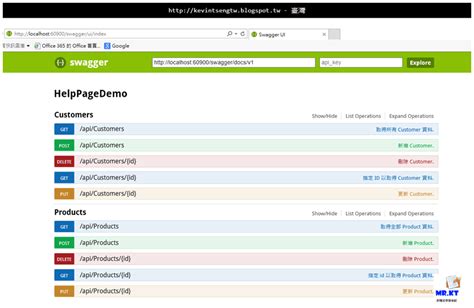 Mrkt 的程式學習筆記 Asp Net Web Api 文件產生器 使用 Swagger