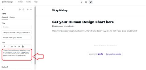 How To Embed Bodygraph Chart Into Podia BodyGraph Chart Help