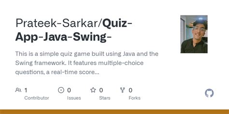 Github Prateek Sarkarquiz App Java Swing This Is A Simple Quiz