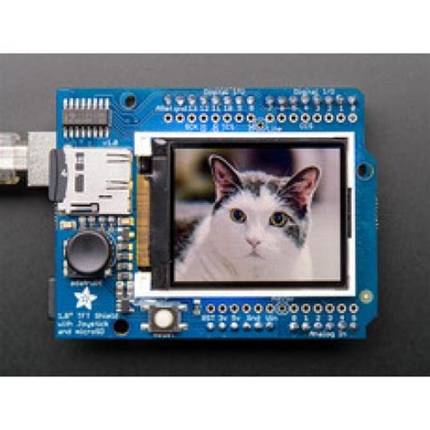 Adafruit 18 Color Tft Shield Wmicrosd And Joystick At Mg Super Labs