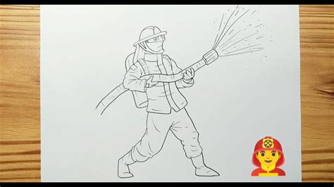 Firefighter Drawing
