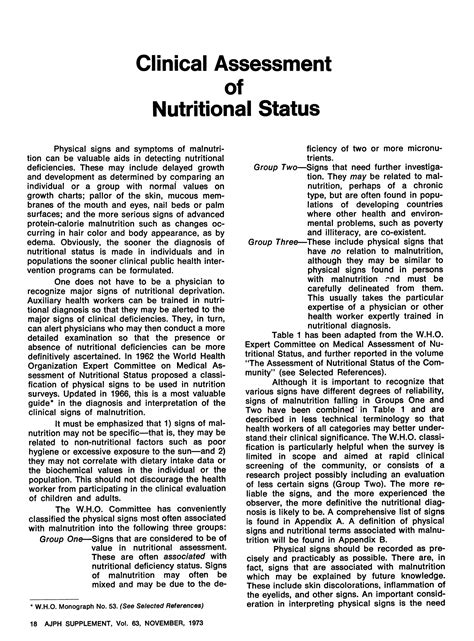 Clinical Assessment Of Nutritional Status Pdf Eye And Vision Conditions Diseases And