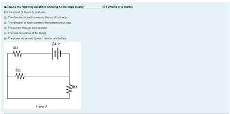 Solved 5 X 2marks 10 Marks Q4 Solve The Following Chegg Com