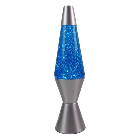 Blue Glitter Lamp 37cm Sensory Mood Lighting