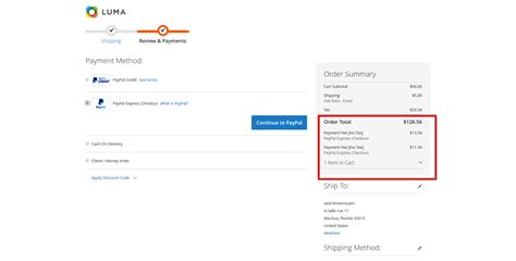 magento 2 payment fee support paypal fee