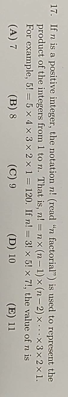 17 If N Is A Positive Integer The Notation Studyx