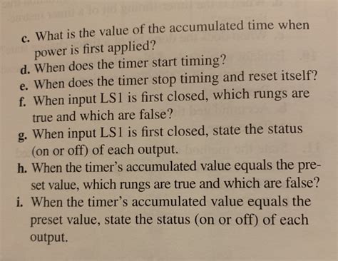 Solved Ladder Logic Program Input し2 Ls1 Ton L1 Timer On