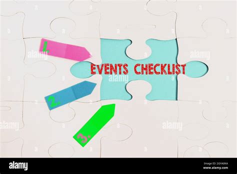 Conceptual Display Events Checklist Business Approach Invaluable Tool For Successfully Managing