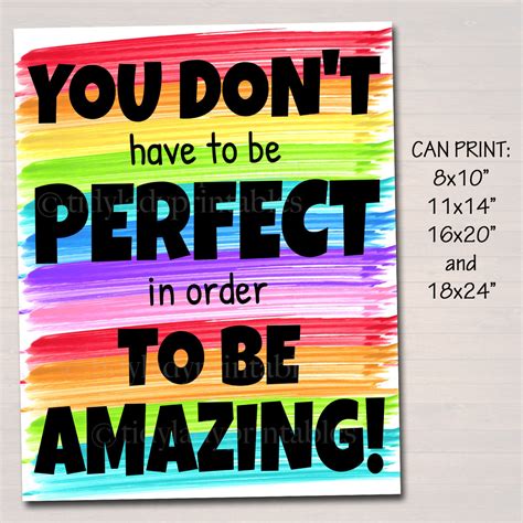 Classroom Poster Rainbow Theme Tidylady Printables