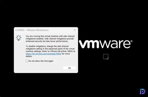 How To Disable Side Channel Mitigations For VMware VM