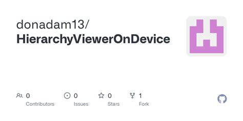 GitHub Donadam HierarchyViewerOnDevice