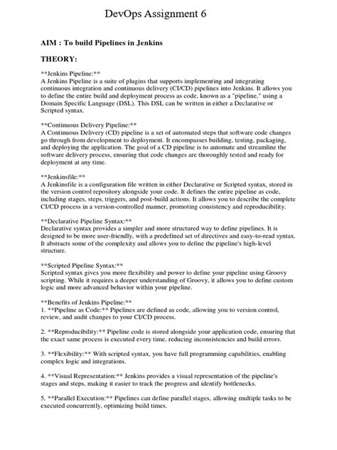 To Build Pipelines In Jenkins Pdf