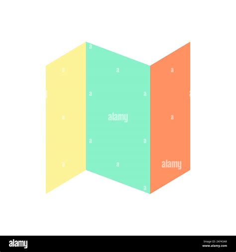 Folding Brochure Flat Color Ui Icon Stock Vector Image And Art Alamy