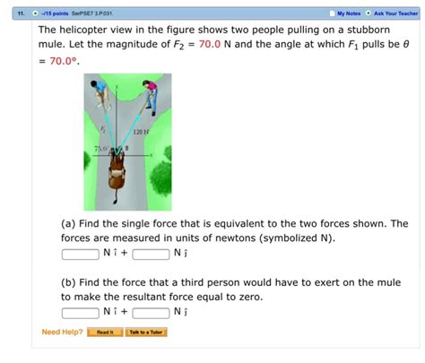 Solved The Helicopter View In The Figure Shows Two People