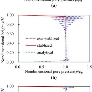 Contours Of The Pore Pressure After The Initial Step Obtained By The Download Scientific