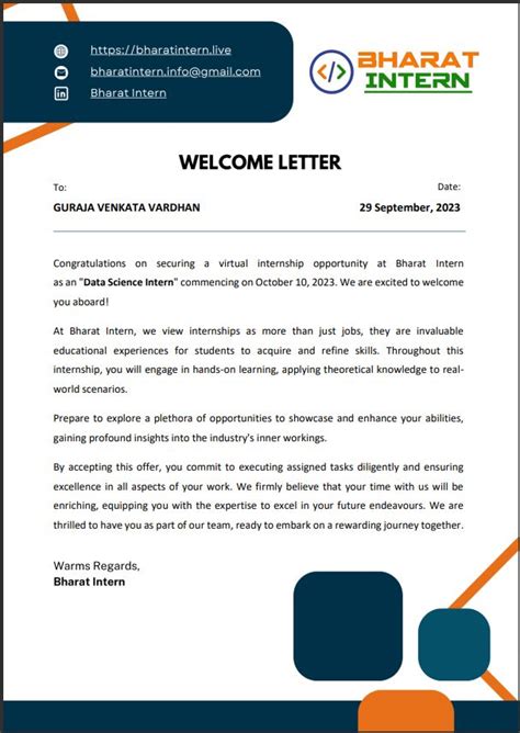 Vardhan Guraja On Linkedin Newbeginnings Bharatinternship Careeropportunity