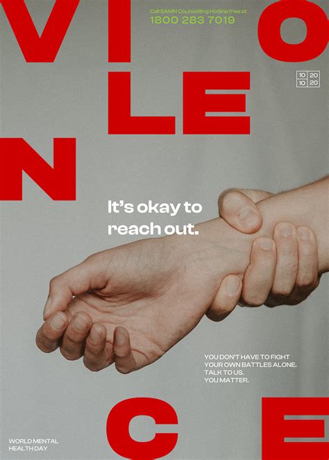 Mental Health Typography Poster Behance