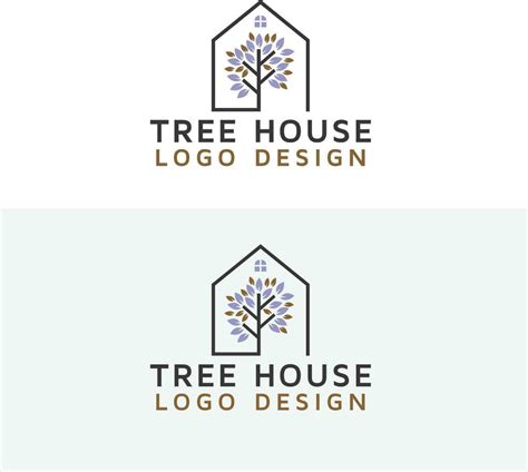TREE HOUSE LOGO DESIGN 35010942 Vector Art At Vecteezy