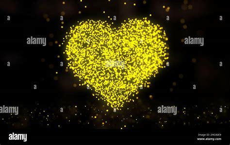 Animation Of Plexus Network From Heart Symbol On Colorful Background With Flowing Of Plexus