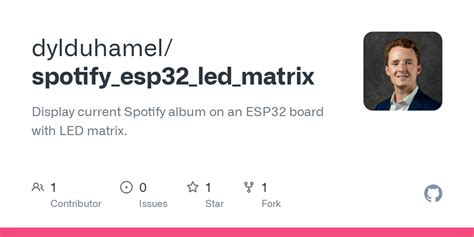 github dylduhamel spotify esp32 led matrix display current spotify