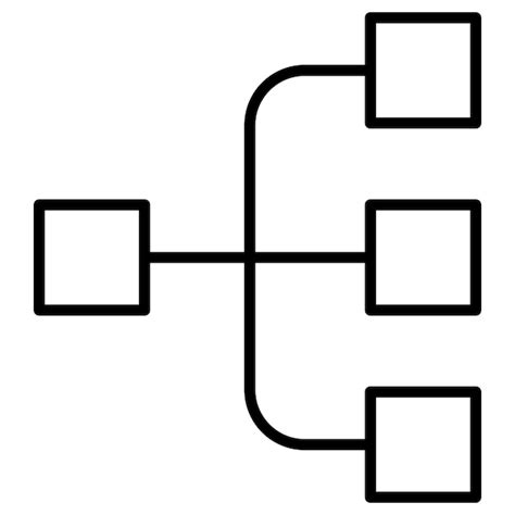 프로세스 매핑 아이콘 프리미엄 벡터