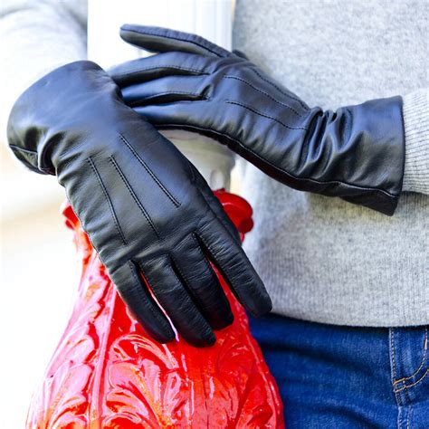 Tilly Womens Cashmere Lined Leather Gloves By Southcombe Gloves