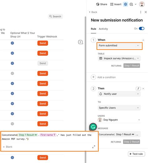 Notify User When Theres A New Submission Table Coda Maker Community