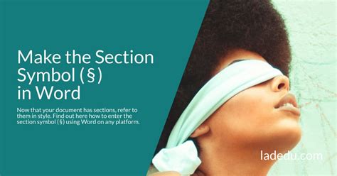 How To Add The Section Symbol § In Ms Word Shortcut La De Du
