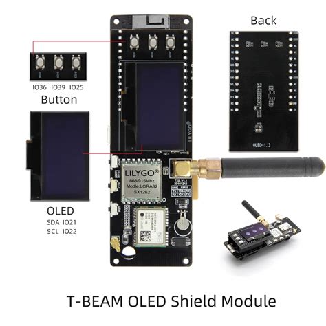 Lilygo® And Helium T Beam V1 1 Esp32 Lora Development Board Lorawan